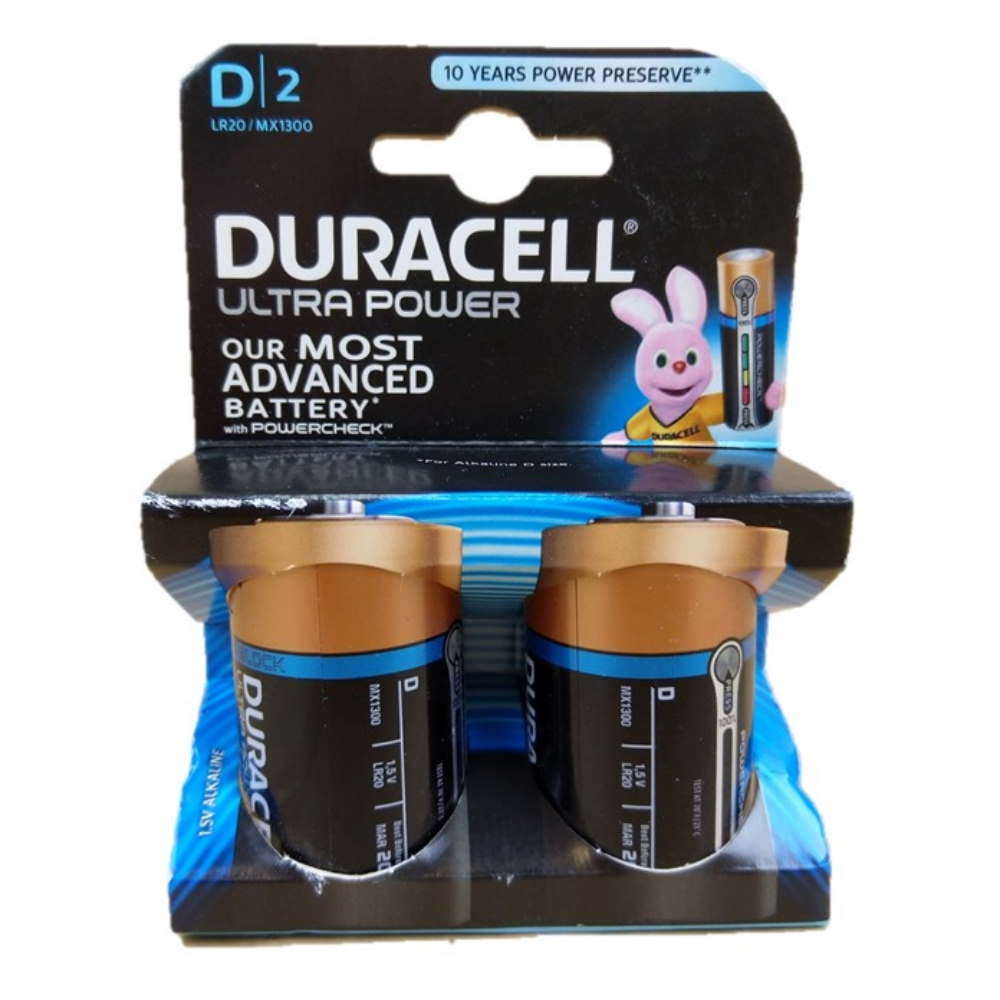 Batteri LR20/D 2pk GP Super/Duracell – Ass. – skadedyrshop